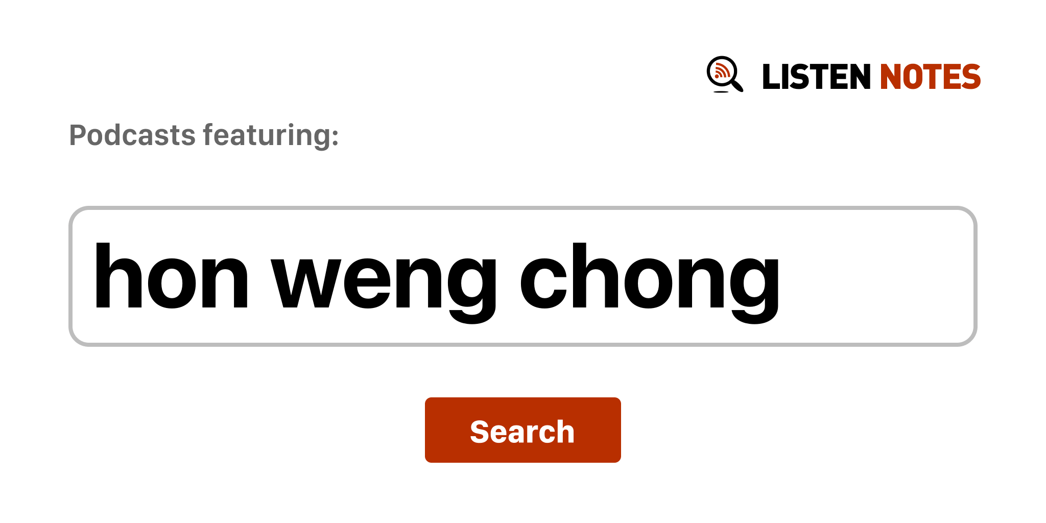 Hon Weng Chong - Meilleurs épisodes de podcast